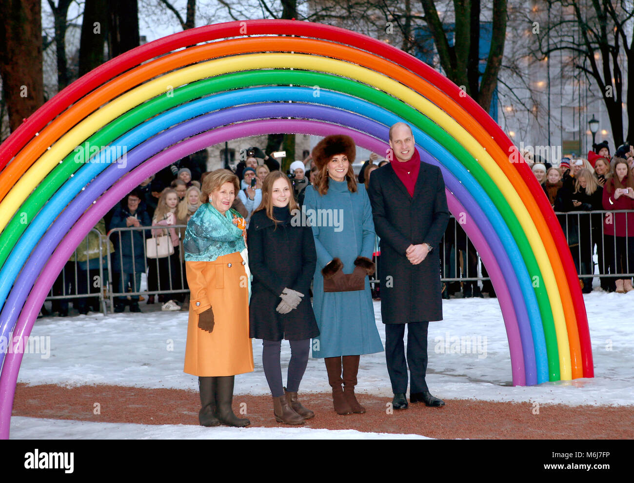The Duke and Duchess of Cambridge visit the Princess Ingrid Alexandra ...