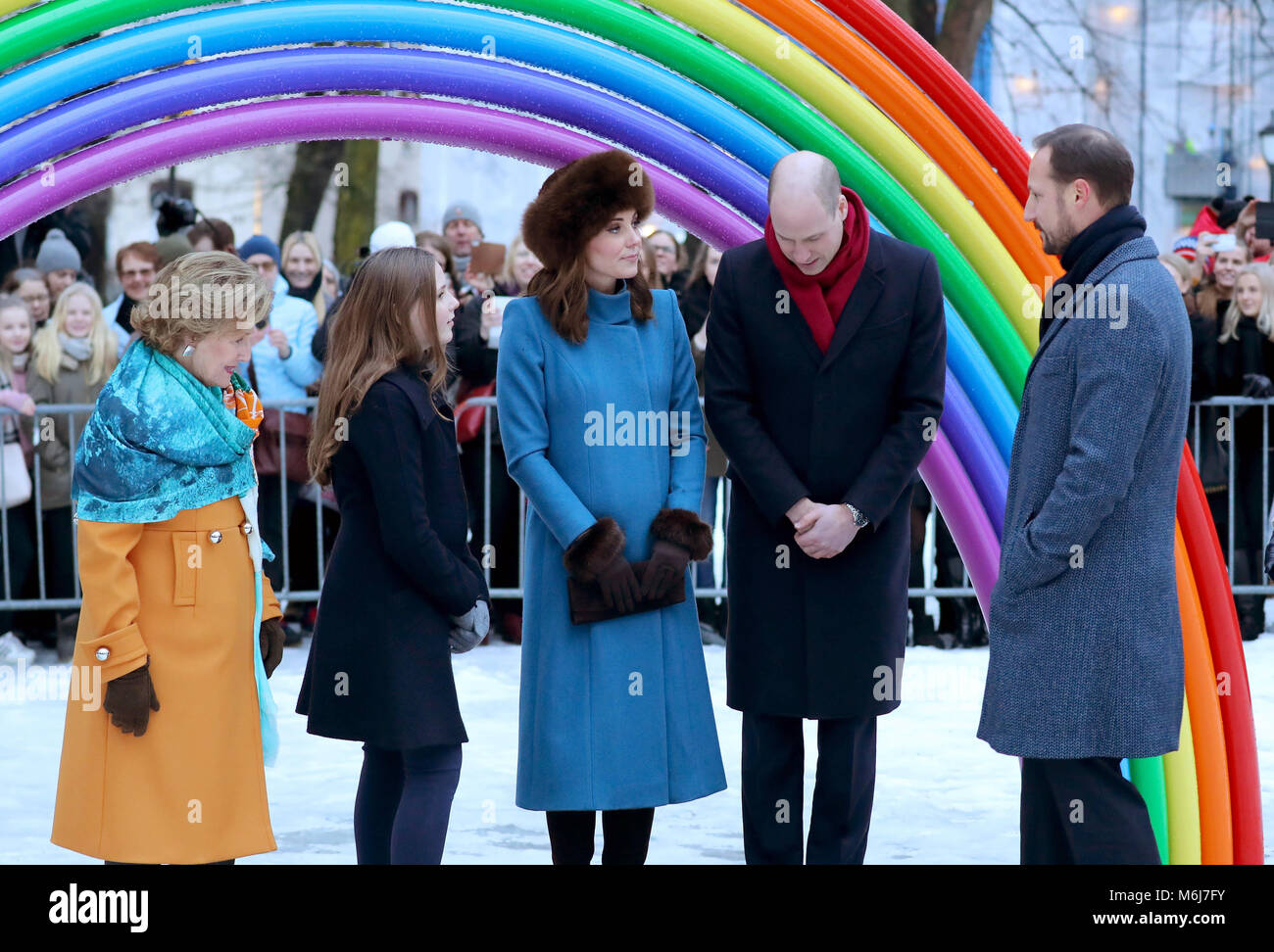 The Duke and Duchess of Cambridge visit the Princess Ingrid Alexandra ...
