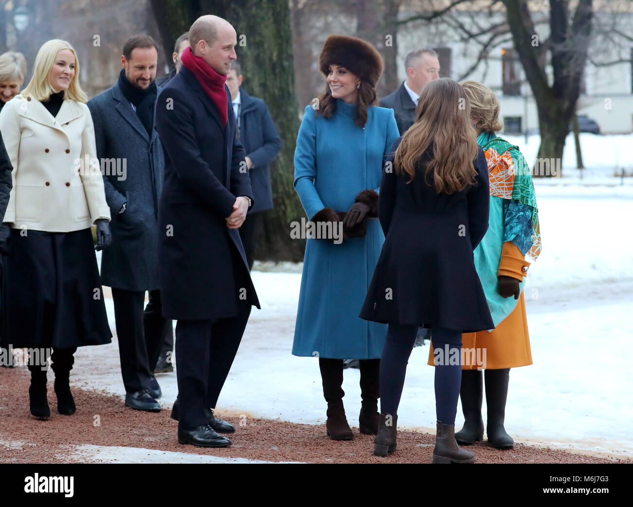 The Duke and Duchess of Cambridge visit the Princess Ingrid Alexandra ...