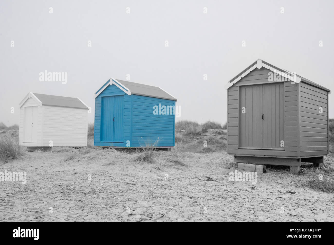 Colorful Beach Huts Stock Photo - Alamy