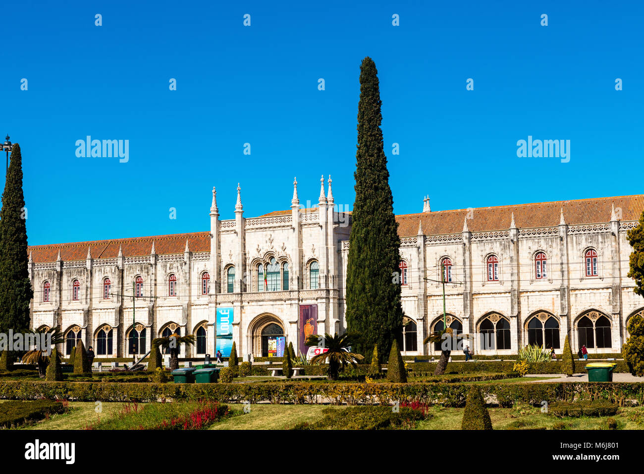 The Jeronimos Monastery or Hieronymites Monastery in Belem area of ...