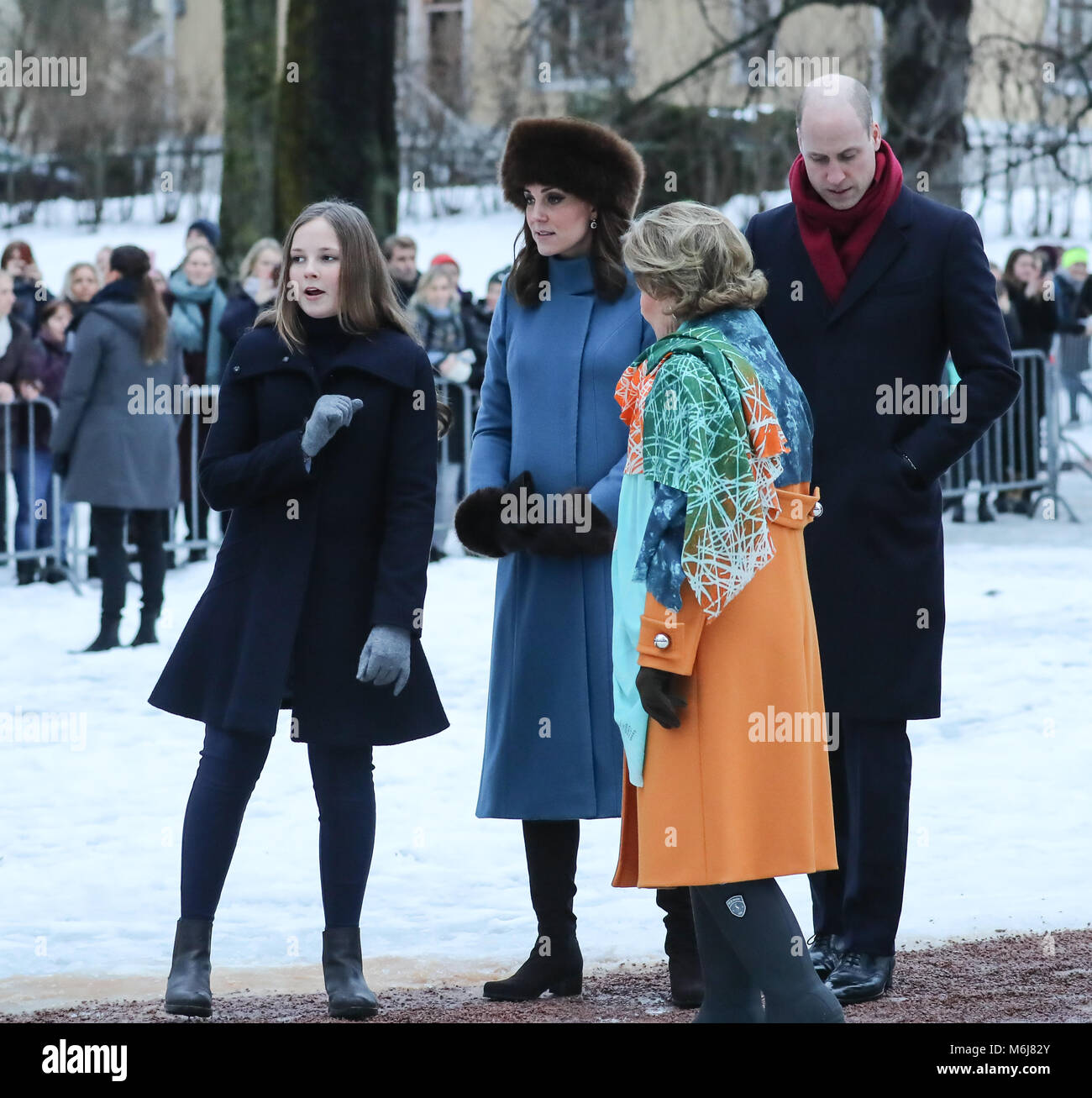 The Duke and Duchess of Cambridge visit the Princess Ingrid Alexandra ...