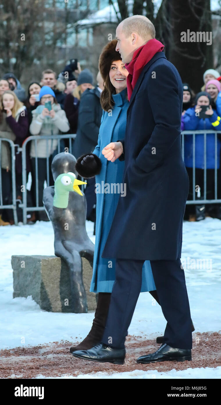 The Duke and Duchess of Cambridge visit the Princess Ingrid Alexandra ...
