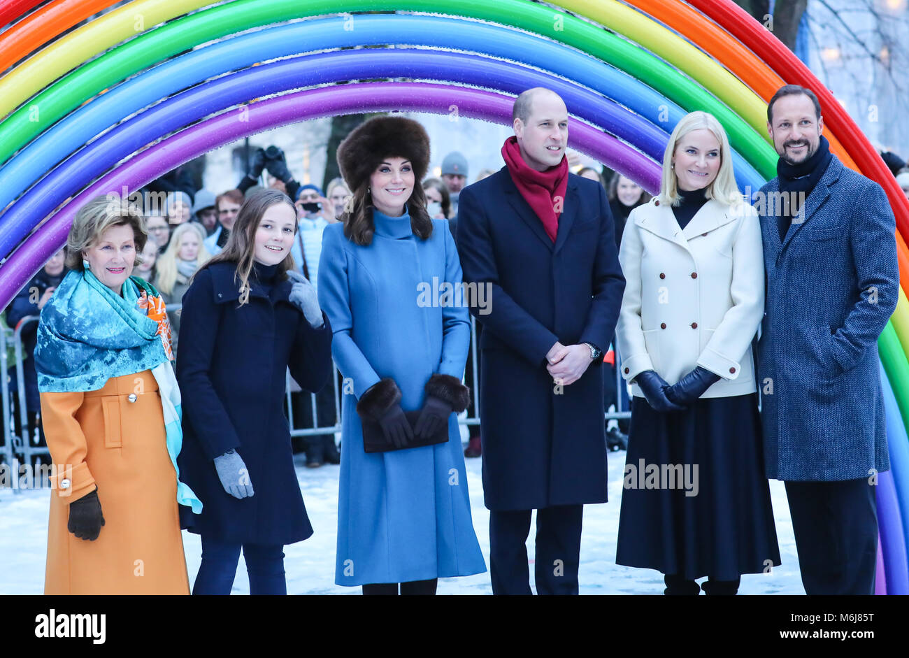 The Duke and Duchess of Cambridge visit the Princess Ingrid Alexandra ...