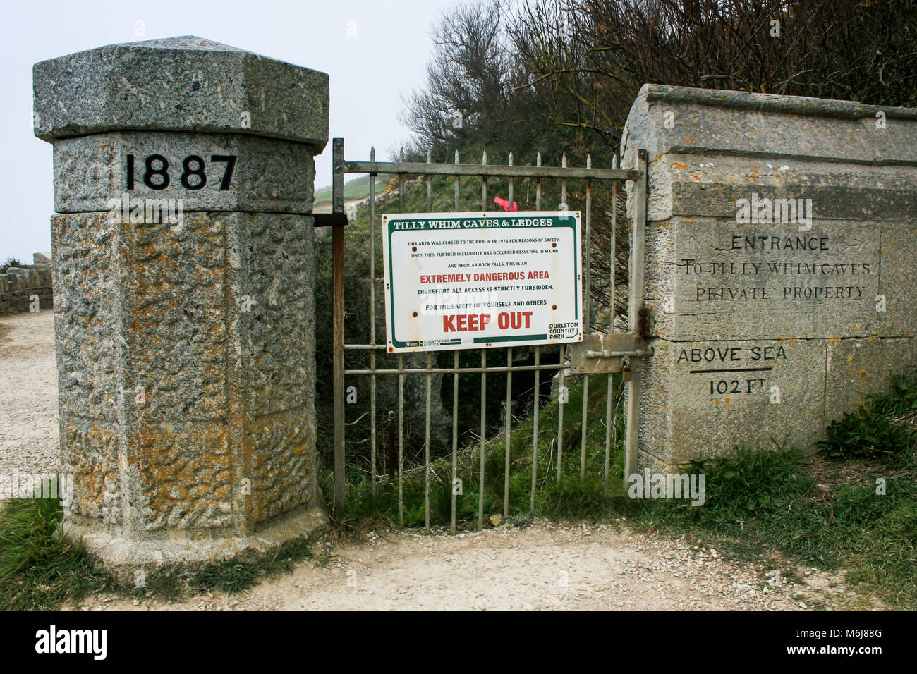Tilly Whim Caves, near Anvil Point Lighthouse day and Durlston Castle ...