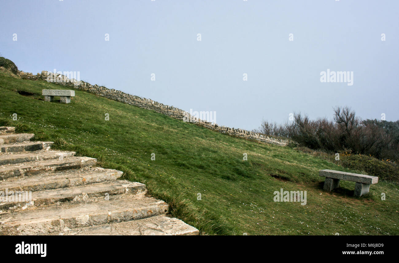 Landscape near the Great Globe at Durlston Castle, Durlston Country ...