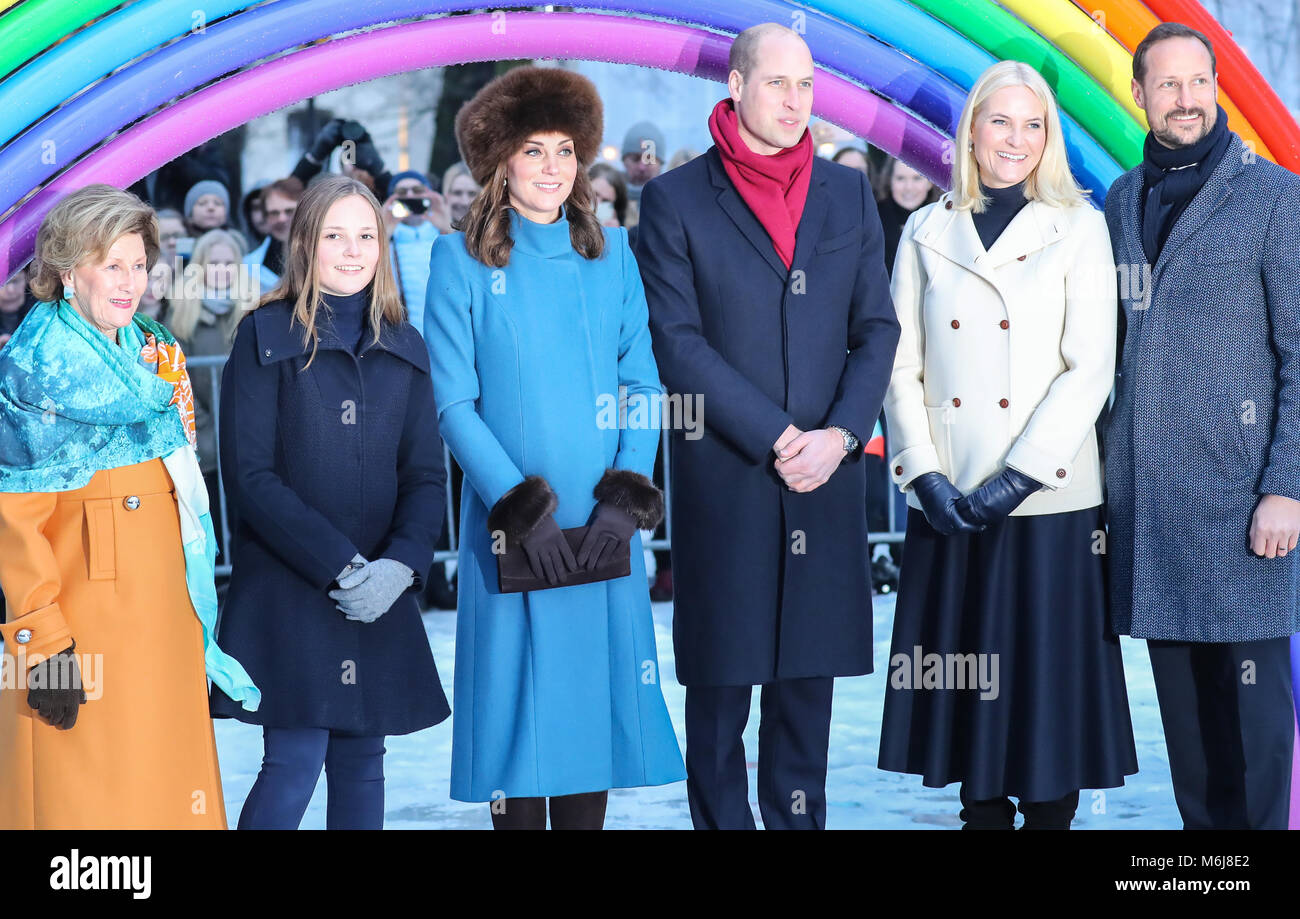 The Duke and Duchess of Cambridge visit the Princess Ingrid Alexandra ...
