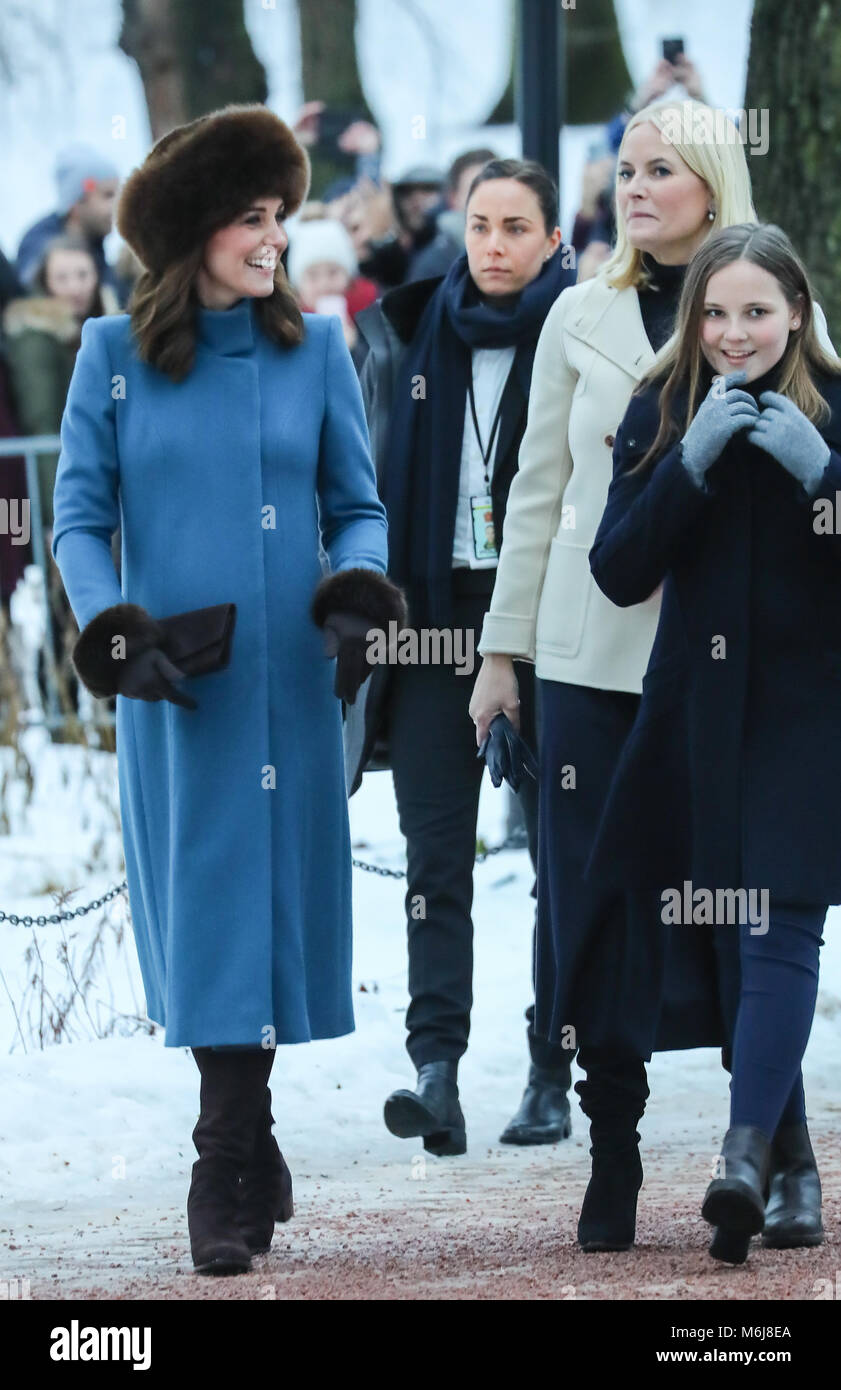 The Duke and Duchess of Cambridge visit the Princess Ingrid Alexandra ...