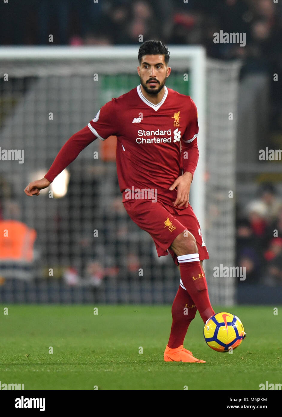 Liverpool's Emre Can during the Premier League match at Anfield ...