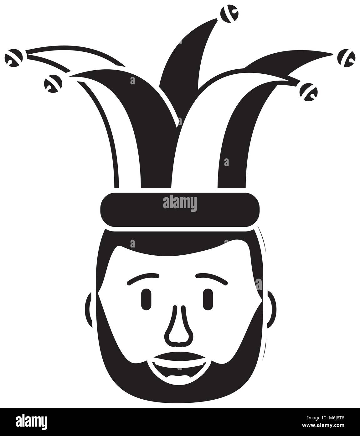 smiling face beard man with hat happy Stock Vector Image & Art - Alamy