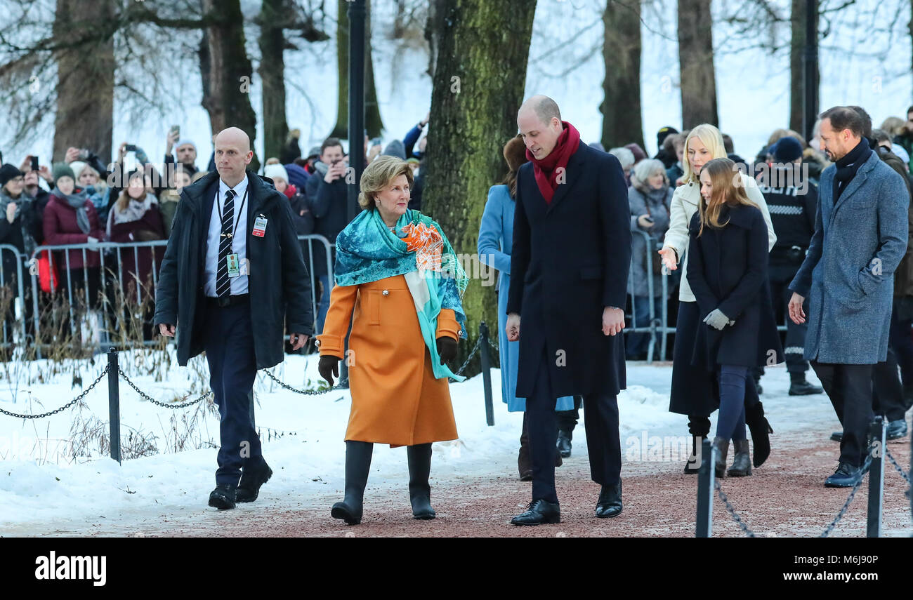 The Duke and Duchess of Cambridge visit the Princess Ingrid Alexandra ...