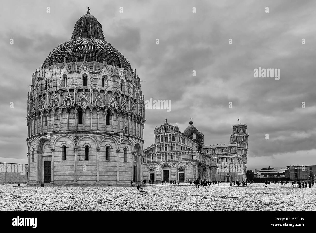 Pisa Tower Black And White High Resolution Stock Photography and Images ...