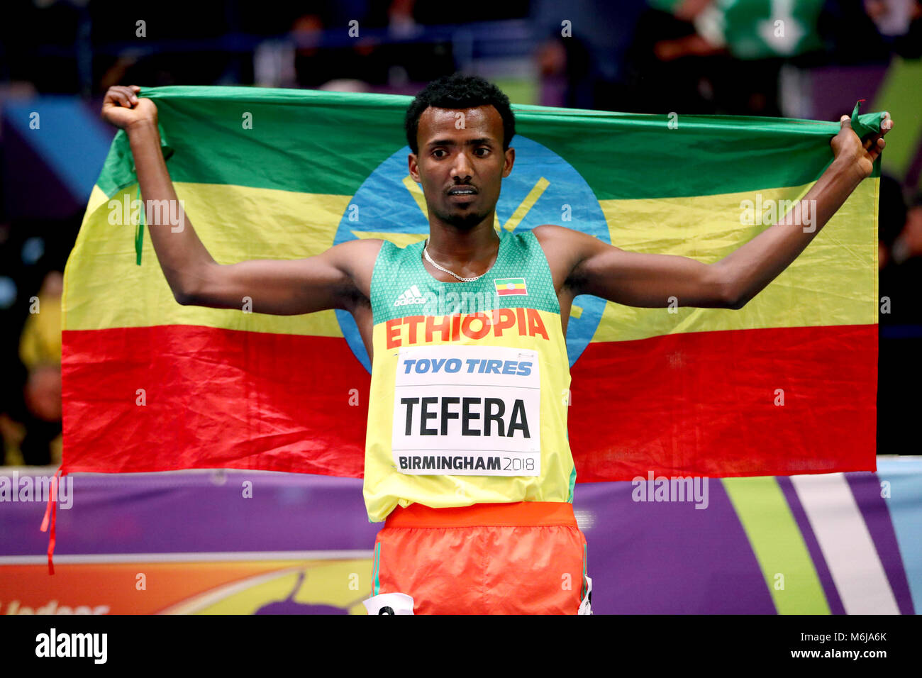 Ethiopa's Samuel Tefera celebrates winning gold in the Men's 1500 ...