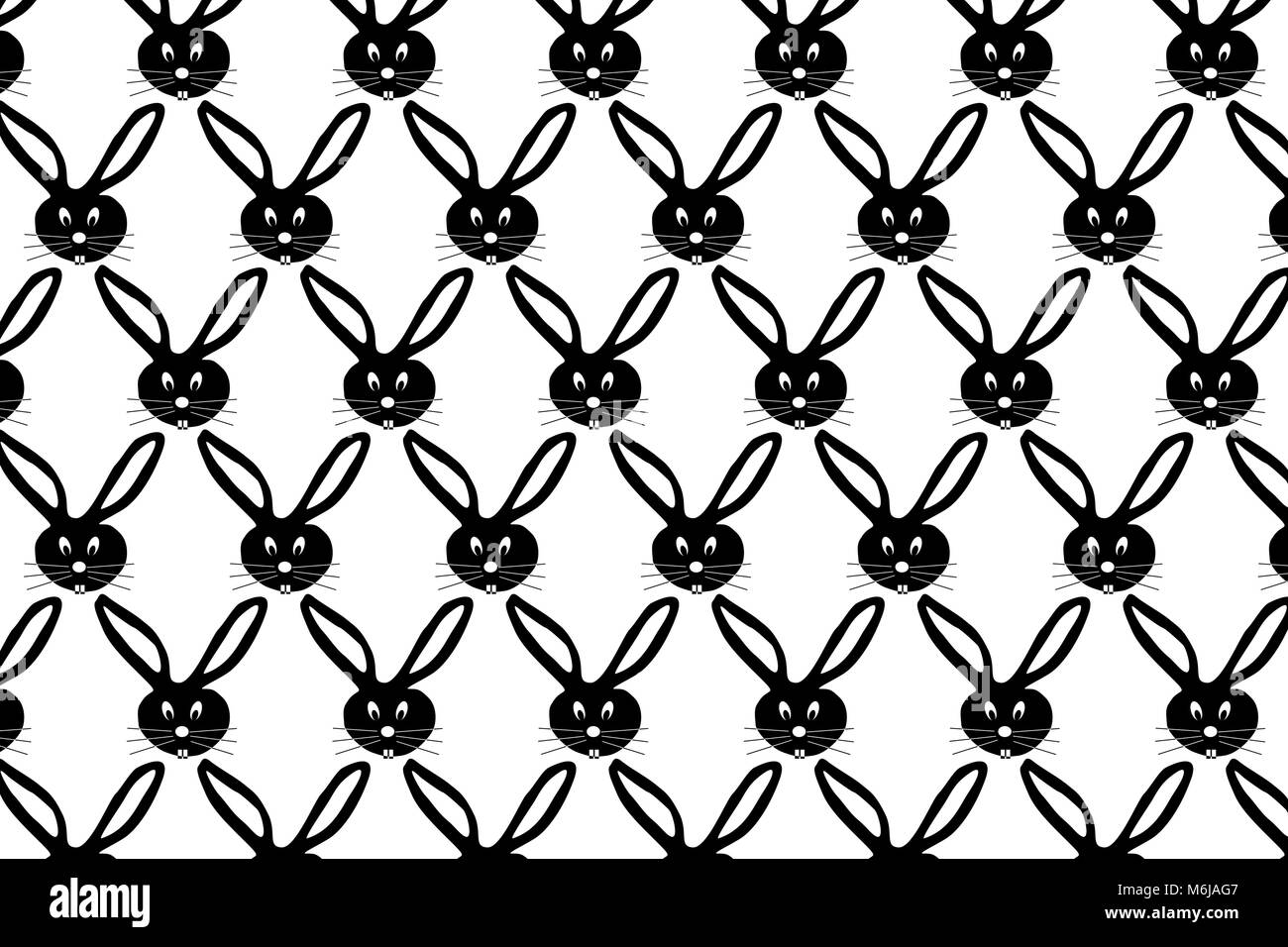 Black rabbit bunny white nose Stock Vector Images - Alamy