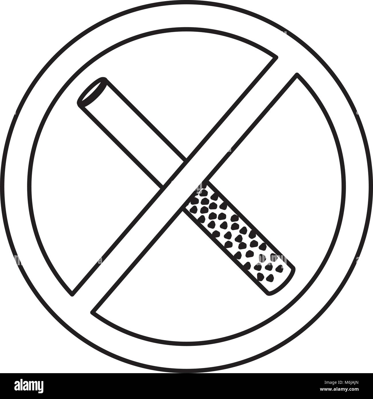 no smoking sign prohibition cigar Stock Vector Image & Art - Alamy