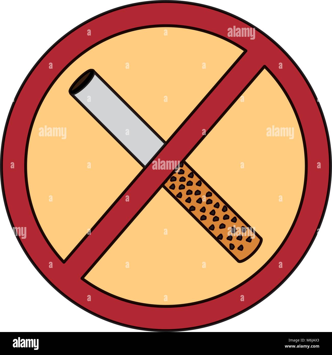 no smoking sign prohibition cigar Stock Vector Image & Art - Alamy