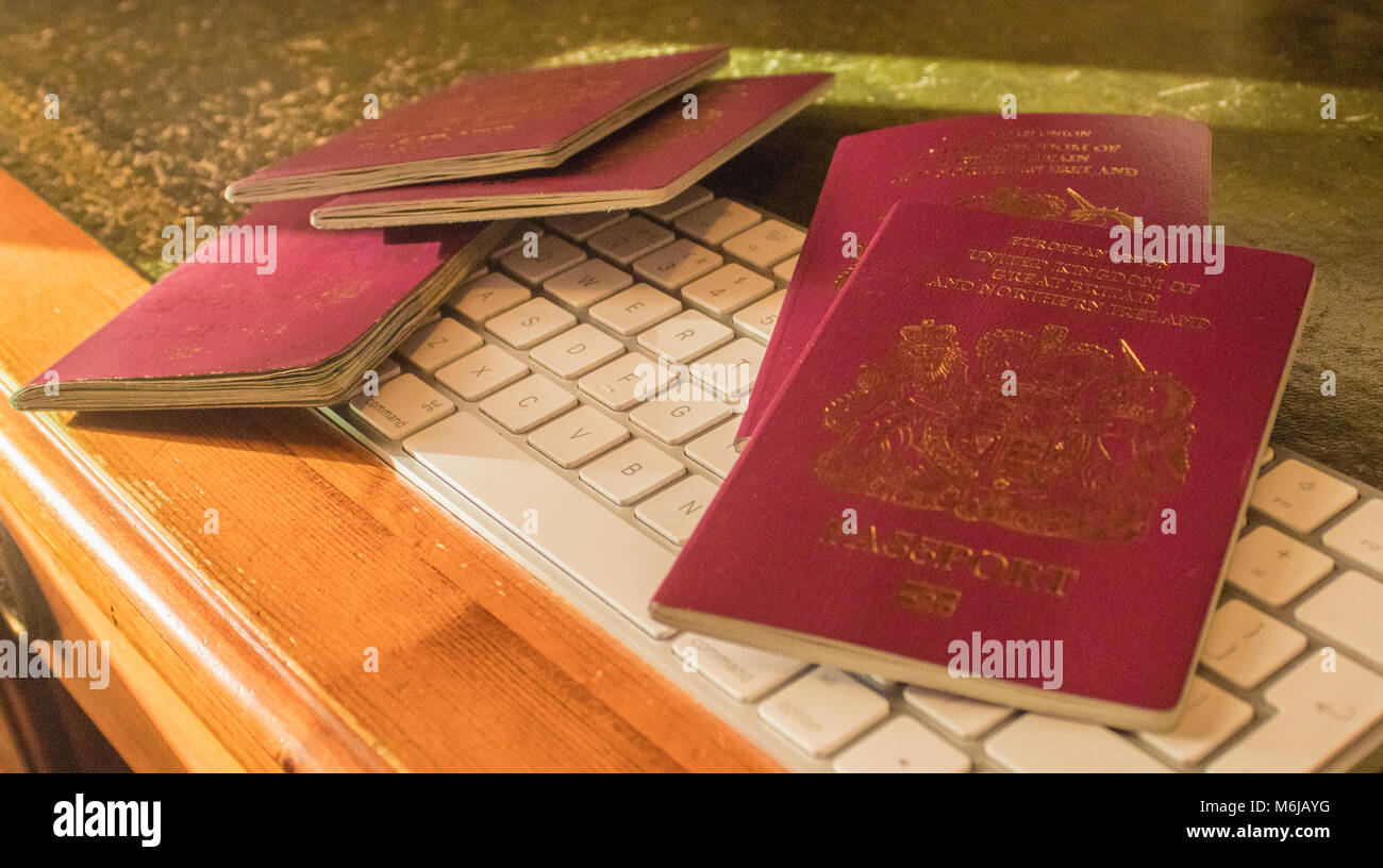 New british passport design hi-res stock photography and images - Alamy