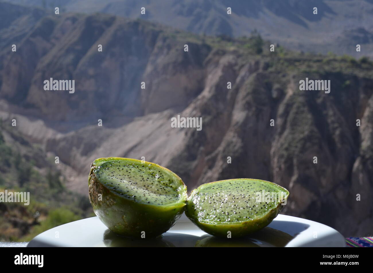 Peruvian Green Cactus Pear, Colca Canyon, Peru Stock Photo - Alamy