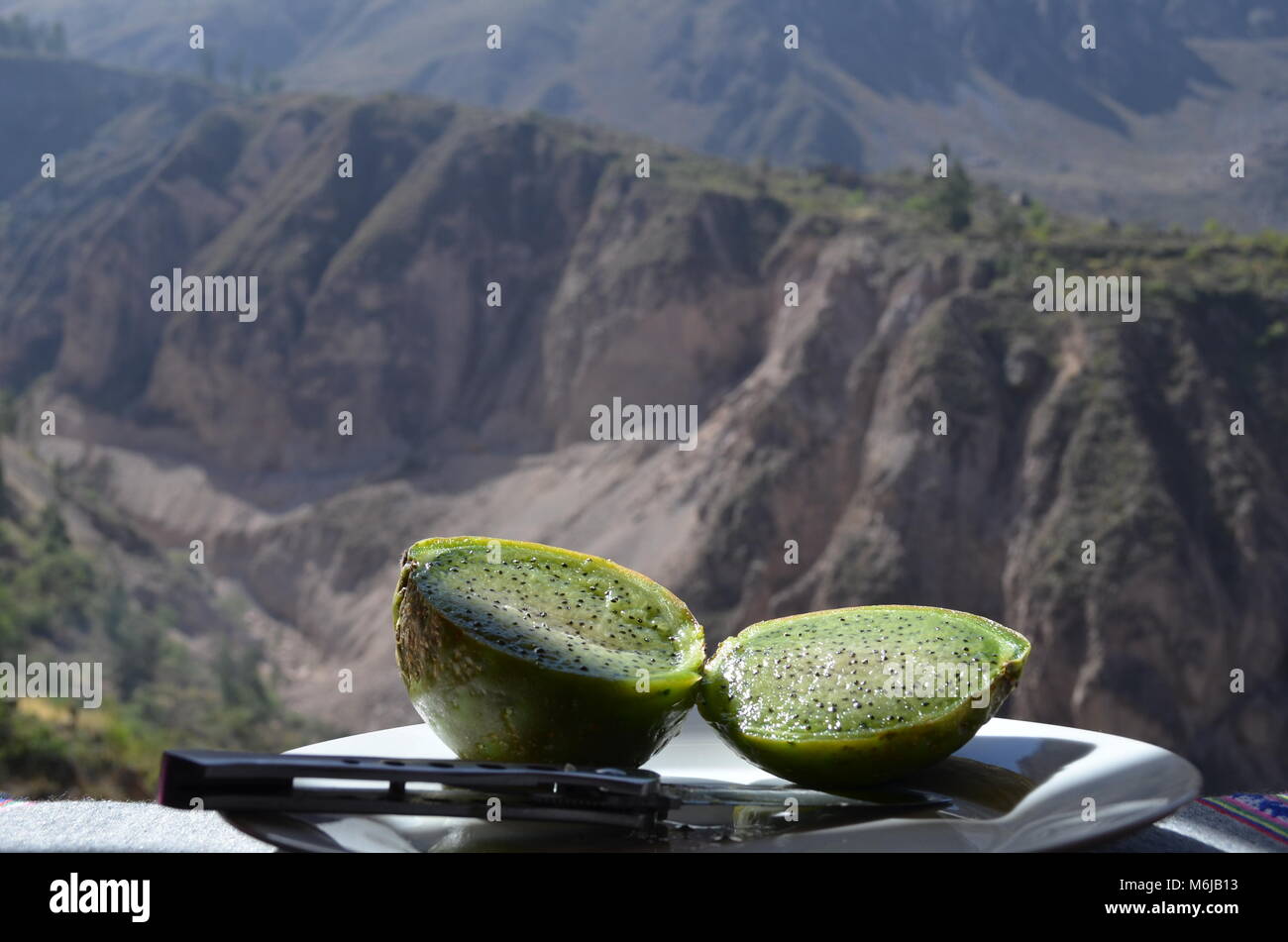 Peruvian Green Cactus Pear, Colca Canyon, Peru Stock Photo - Alamy