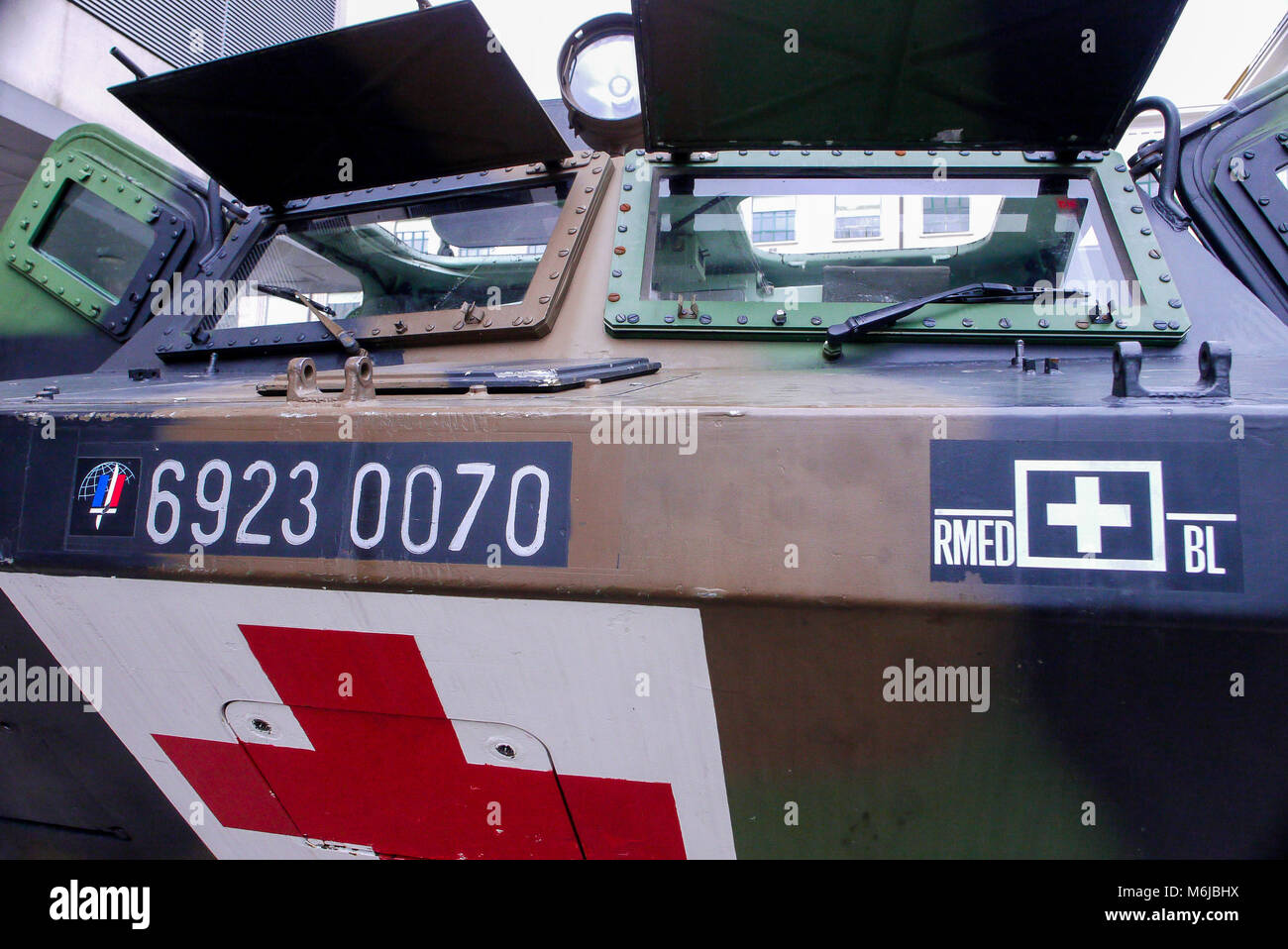 A medical VAB (French military armoured vehicle), Lyon, France Stock ...