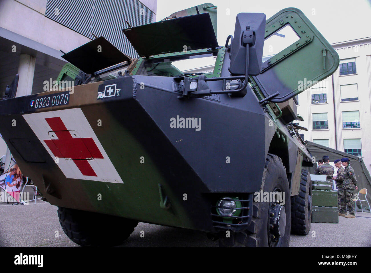A medical VAB (French military armoured vehicle), Lyon, France Stock ...
