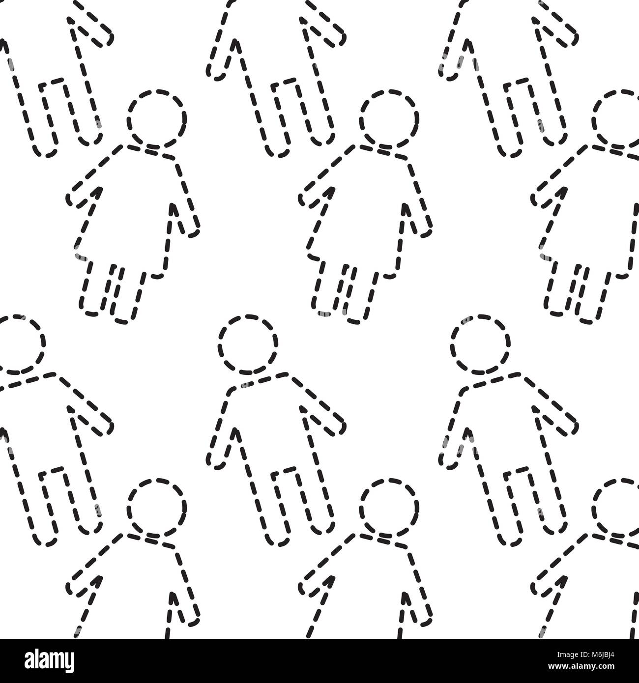 seamless pattern female and man characters Stock Vector Image & Art - Alamy