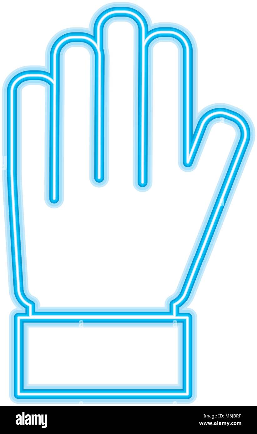 hand palm showing five finger stop Stock Vector Image & Art - Alamy