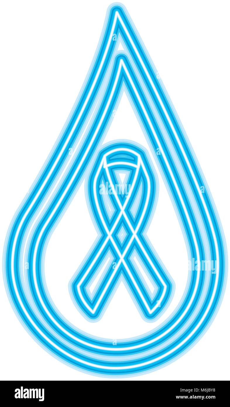 drop blood ribbon campaign symbol Stock Vector Image & Art - Alamy