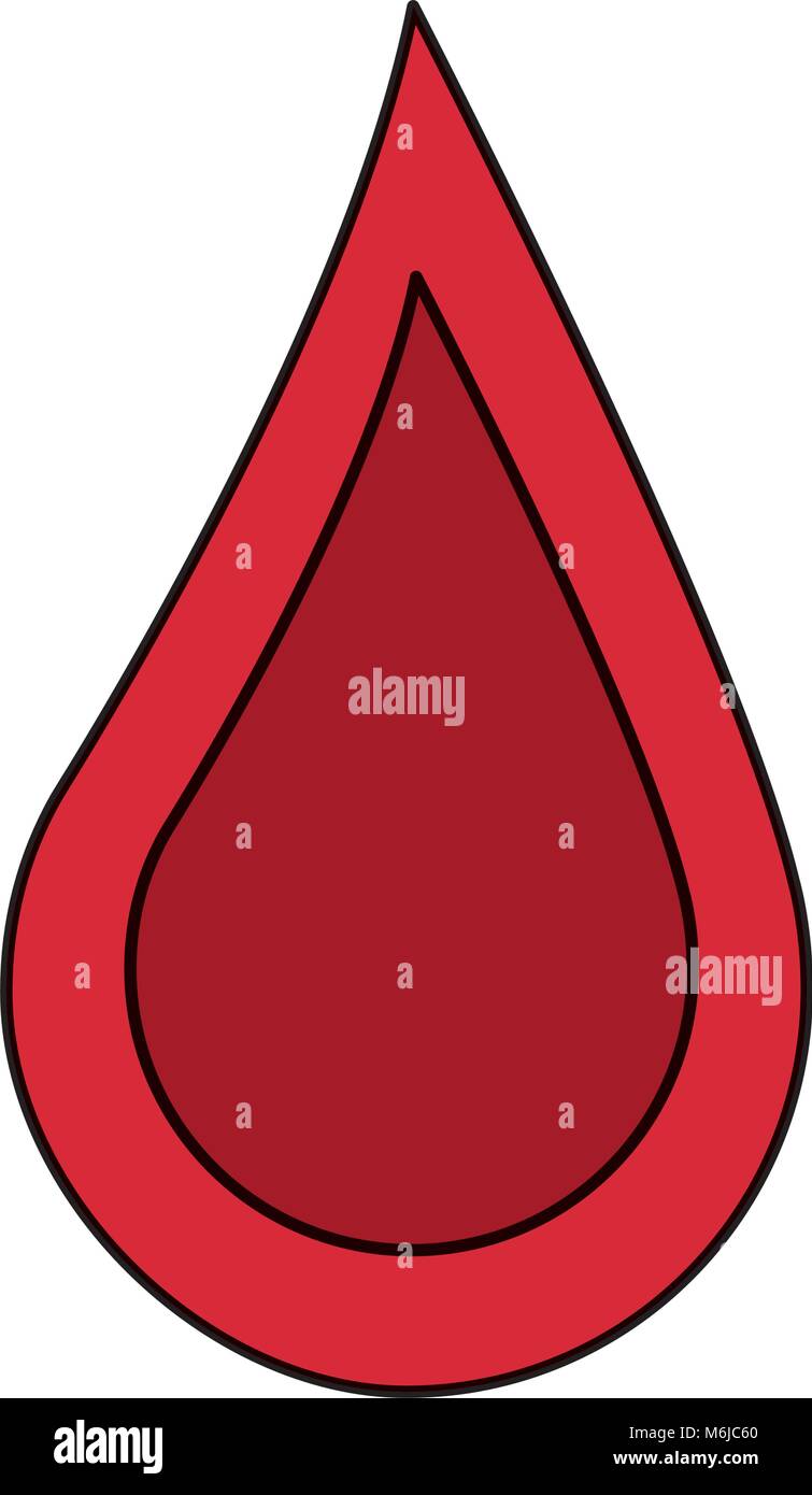 red blood drop campaign symbol Stock Vector Image & Art - Alamy