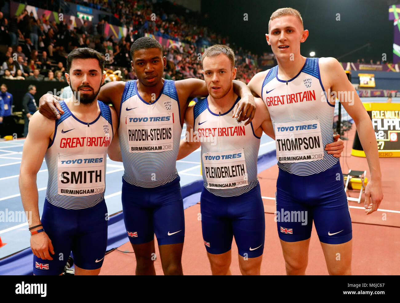 (From left to right) Great Britain's Owen Smith, Jamal Rhoden-Stevens ...