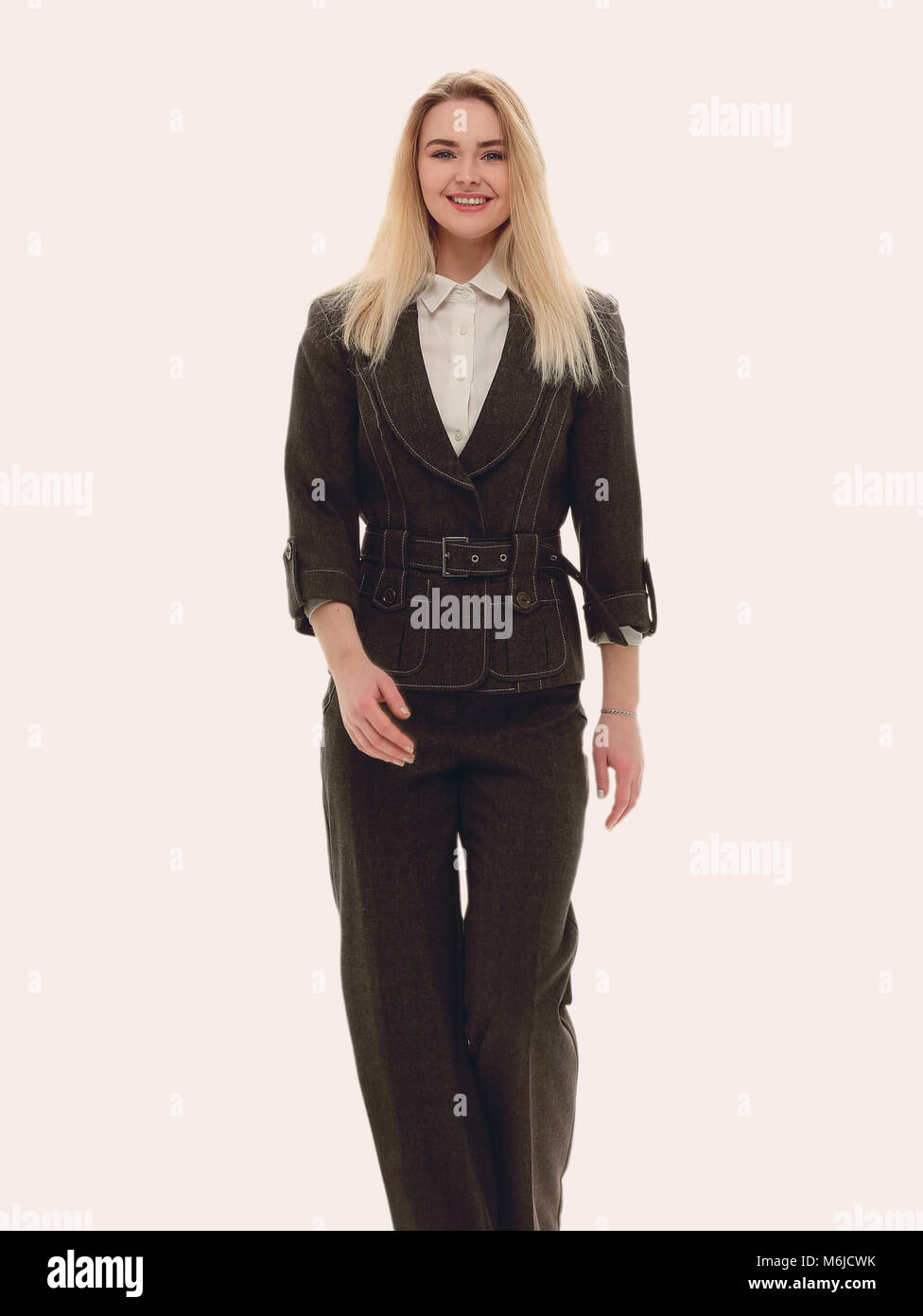 confident business woman walking forward Stock Photo - Alamy