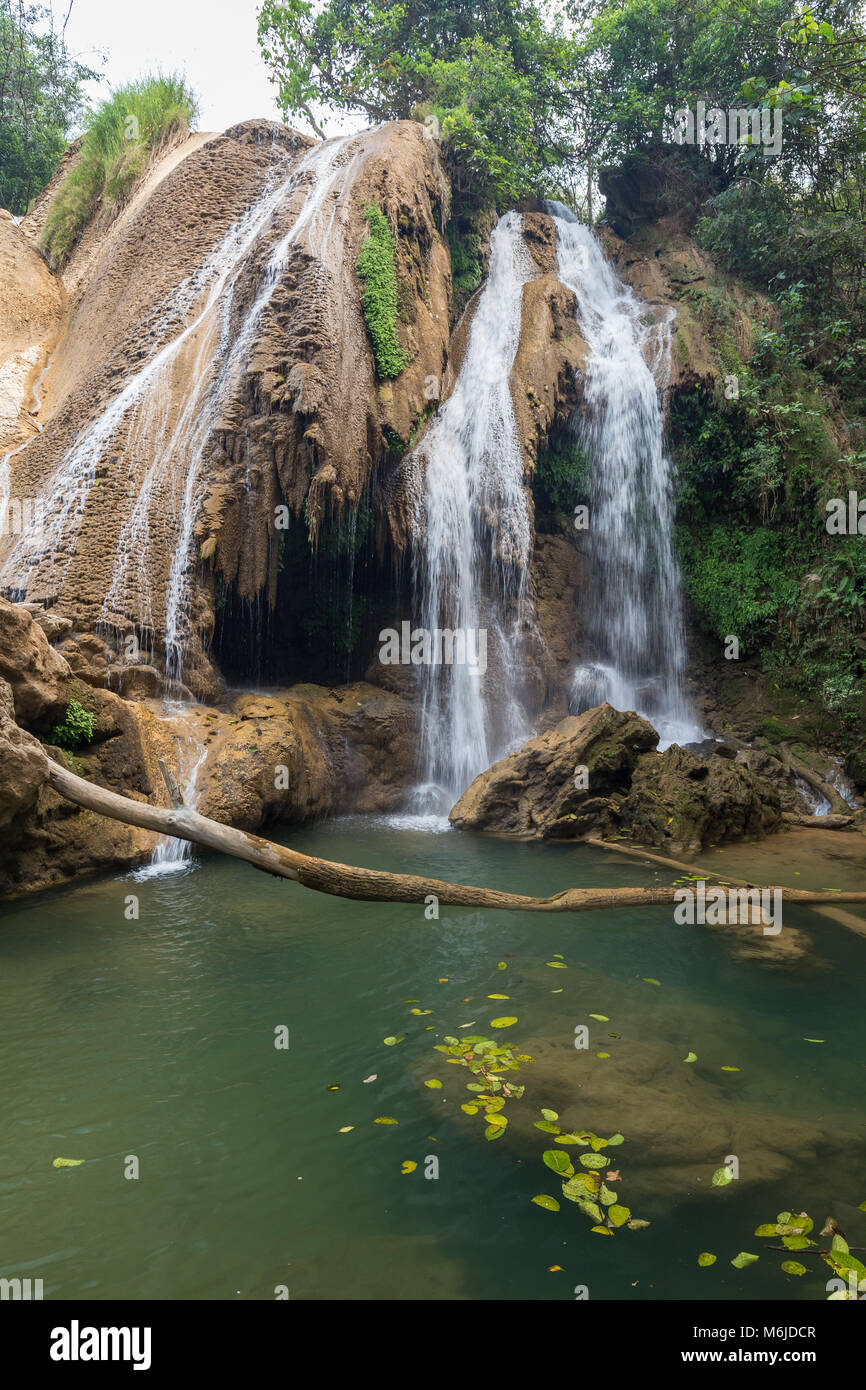 Upper tier of the Dat Taw Gyaint (also known as Anisakan) Waterfall ...