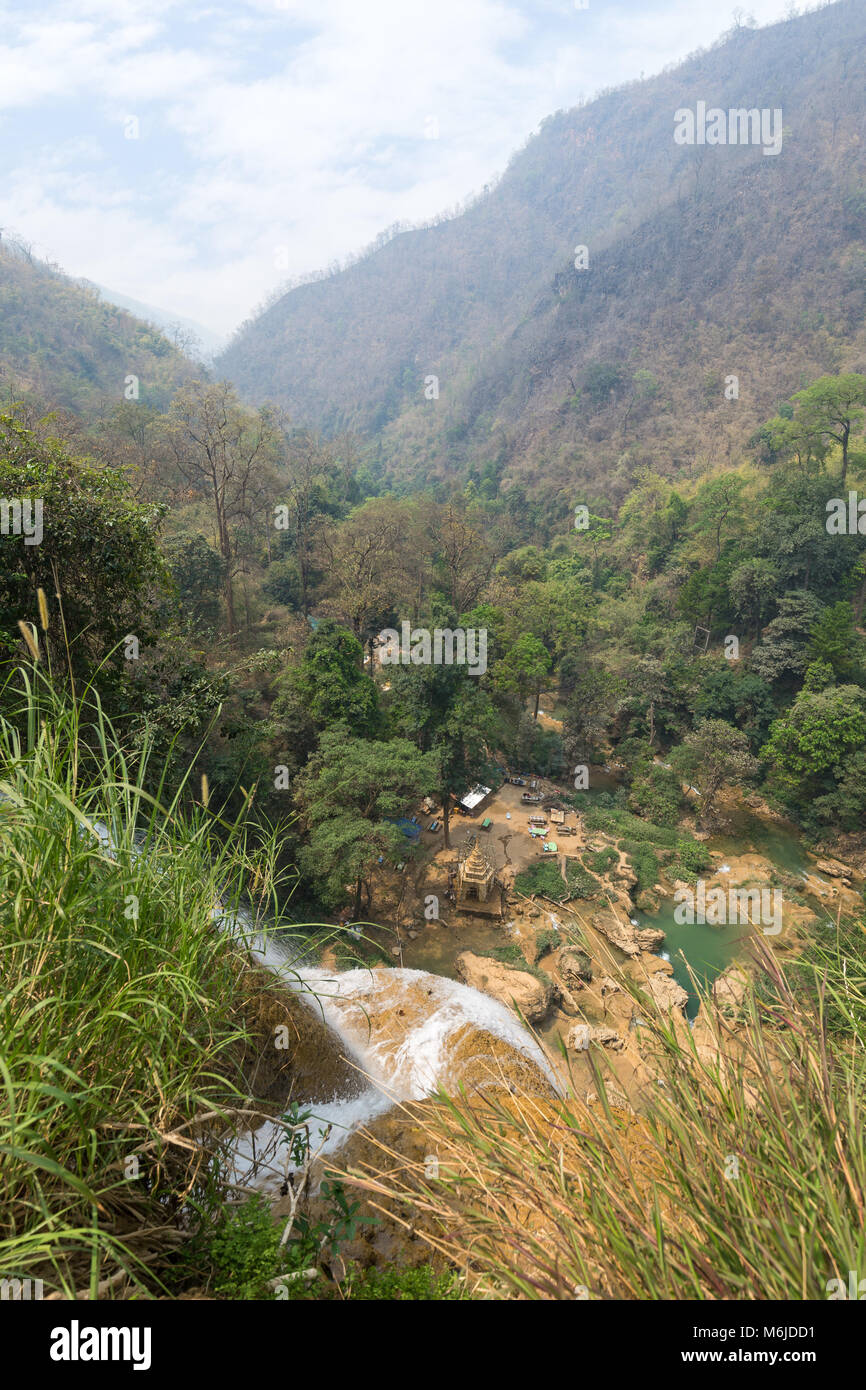 Scenic view of a valley from above the Dat Taw Gyaint (also known as ...