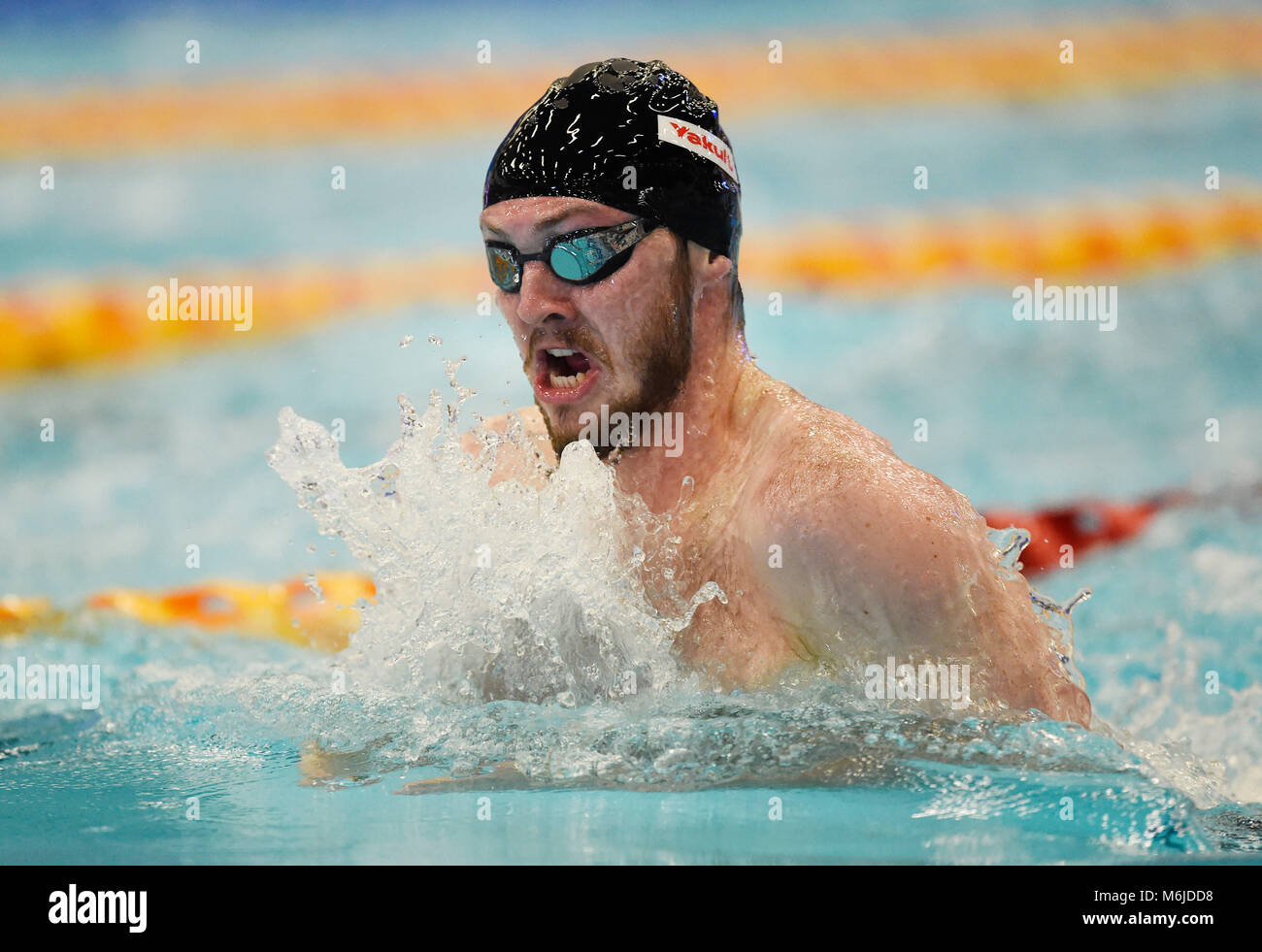 Ross Murdoch swimming in the the Men's 50m Breaststroke final during ...