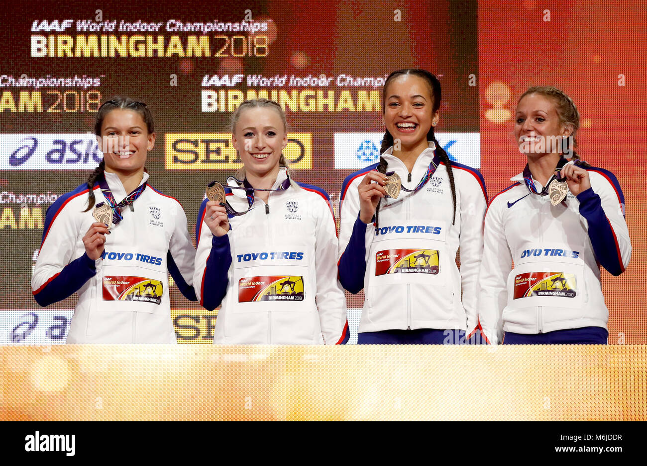 (From left to right) Great Britain's Zoey Clark, Amy Allcock, Hannah ...