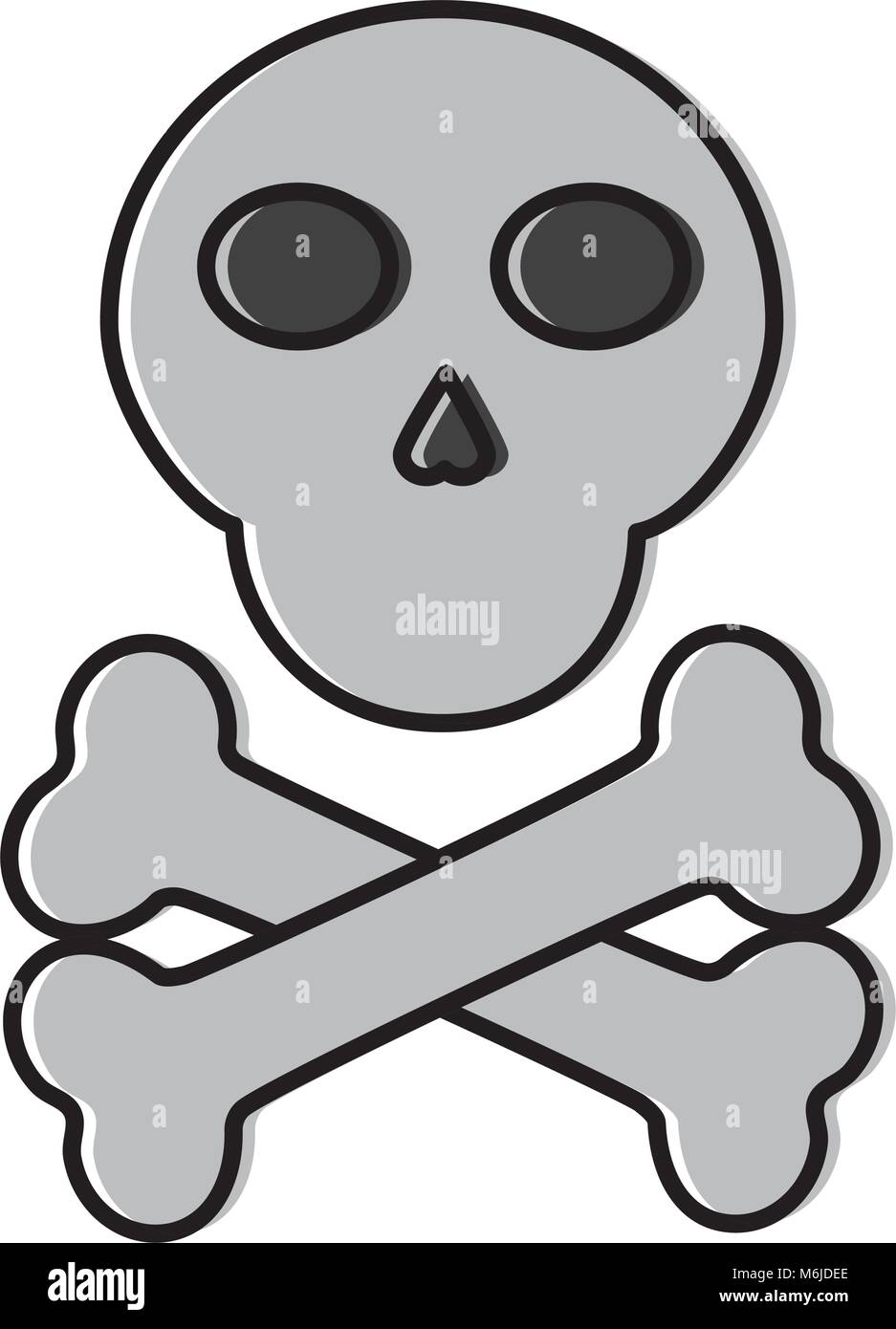 Skull cross bone stop sign hi-res stock photography and images - Alamy