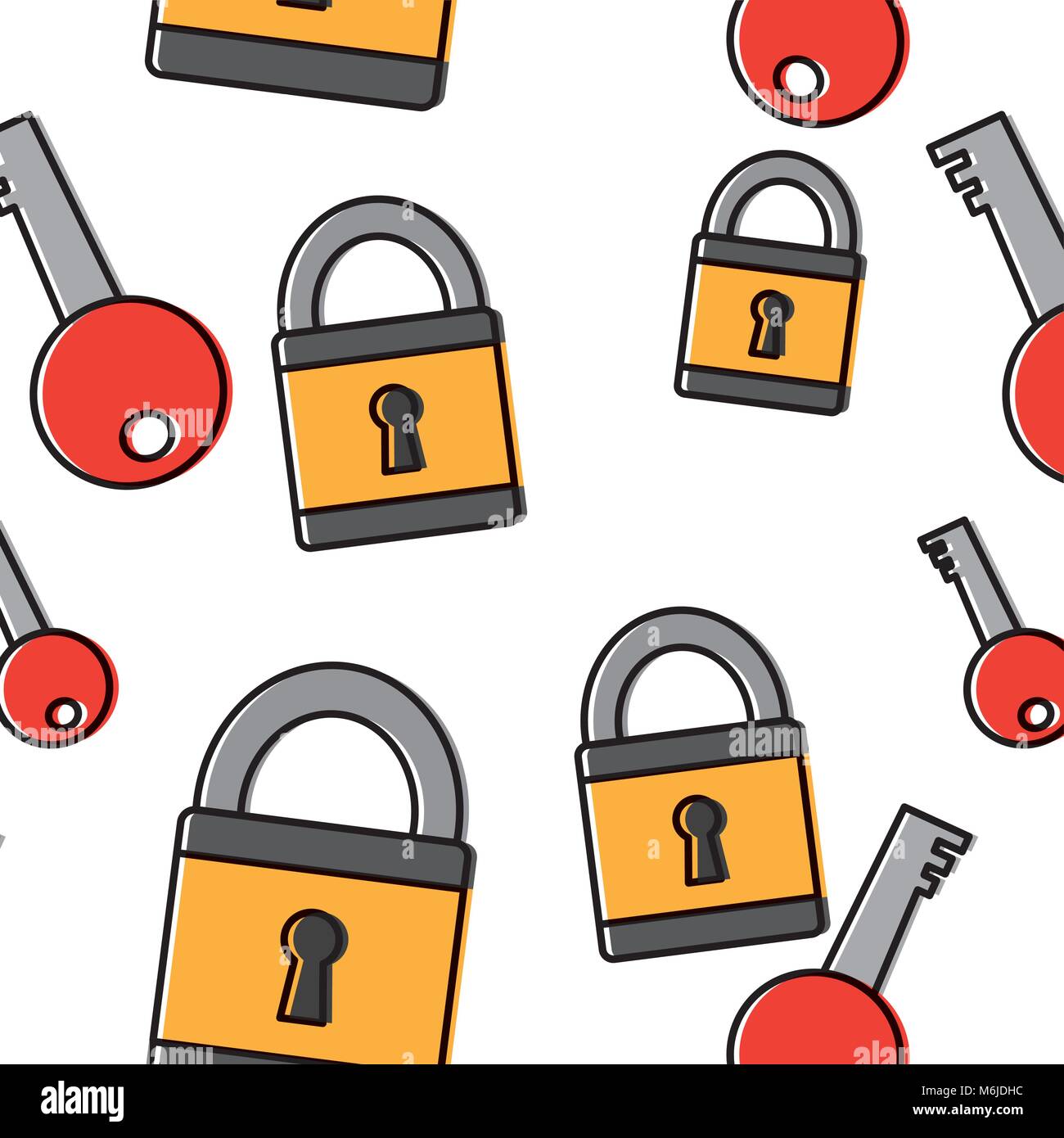 technology padlock key security pattern image Stock Vector Image & Art ...