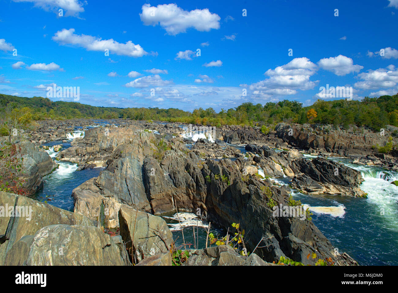 Great Falls Rapids in the Fall Stock Photo - Alamy