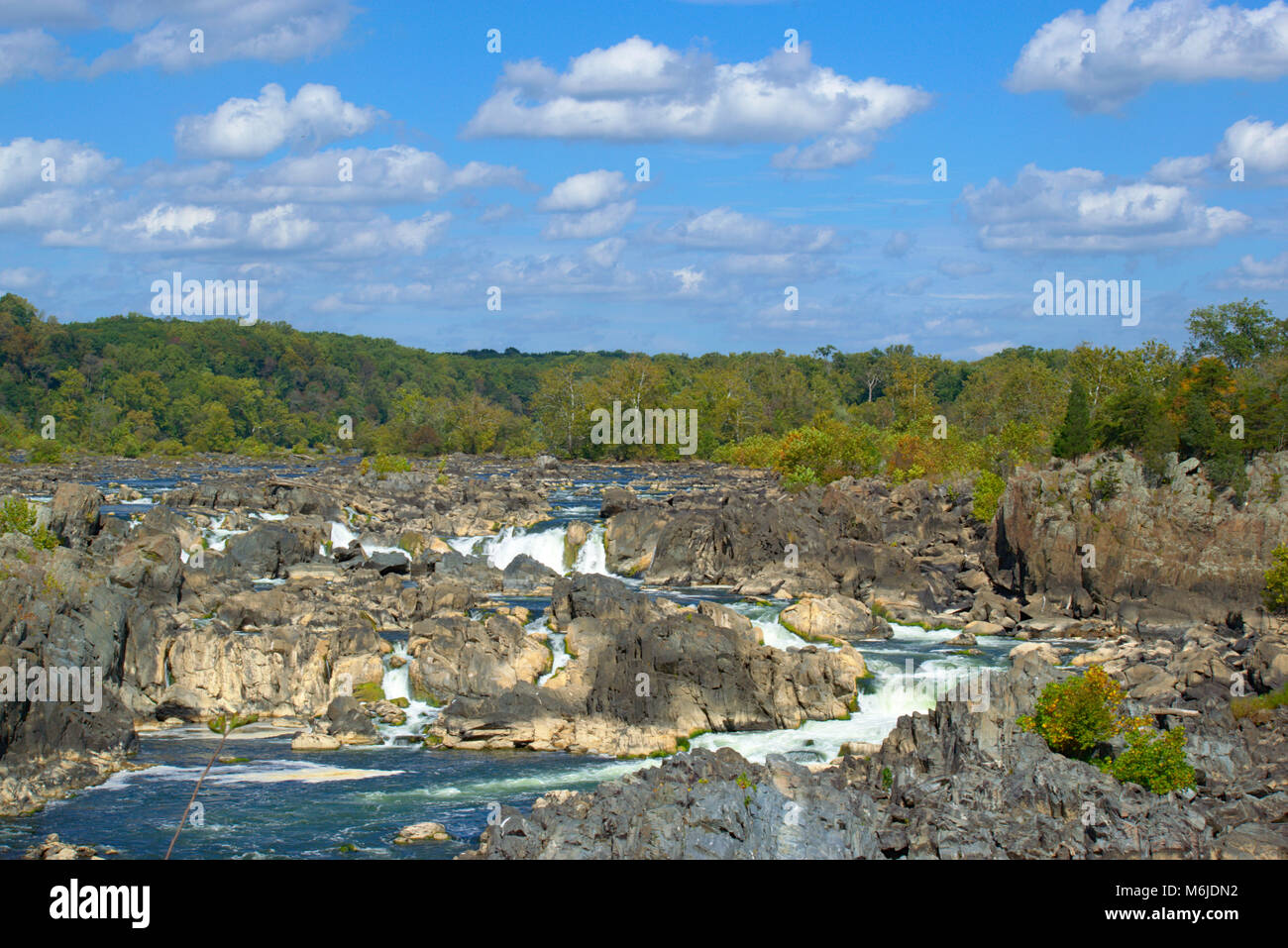 Great Falls Rapids in the Fall Stock Photo - Alamy