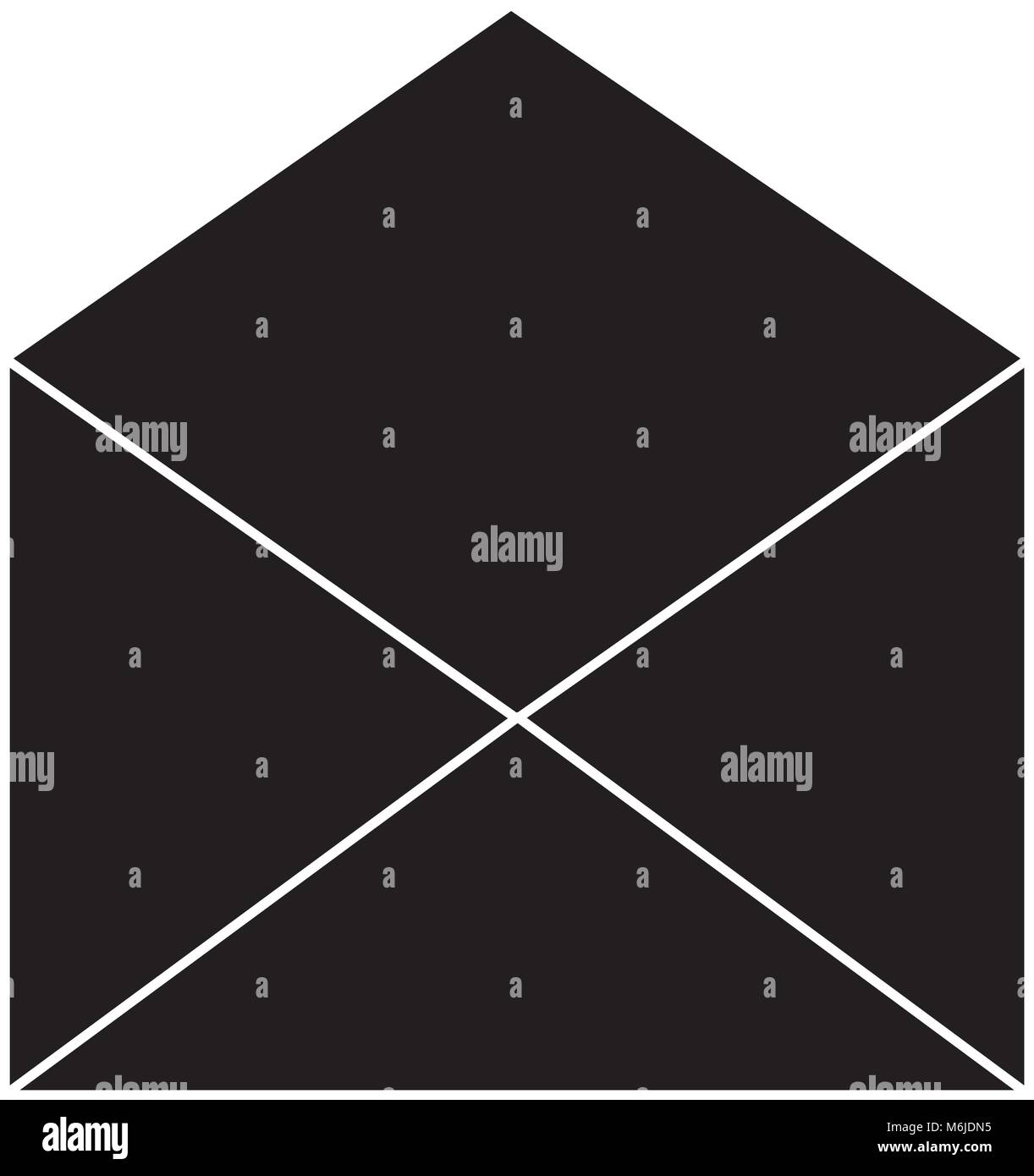 open envelope email letter communication icon Stock Vector Image & Art ...