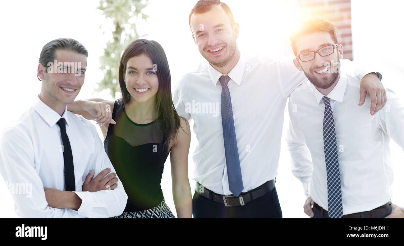 closeup portrait of friendly business team Stock Photo - Alamy