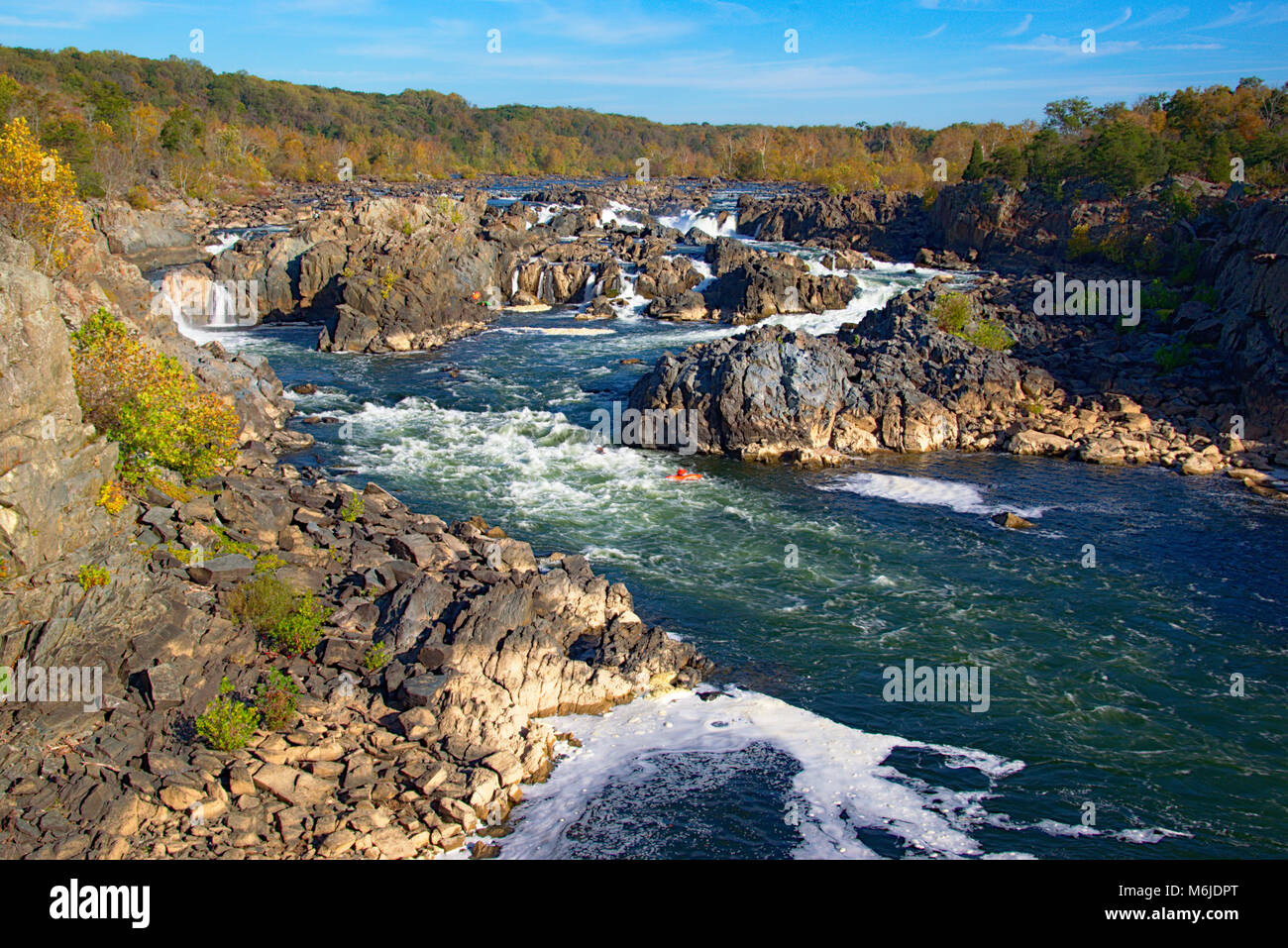 Great Falls Rapids in the Fall Stock Photo - Alamy