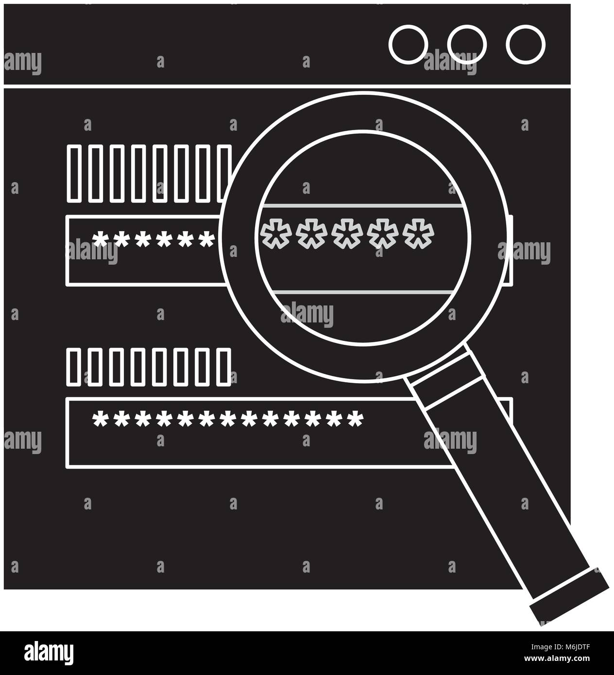 Password search Stock Vector Images - Alamy