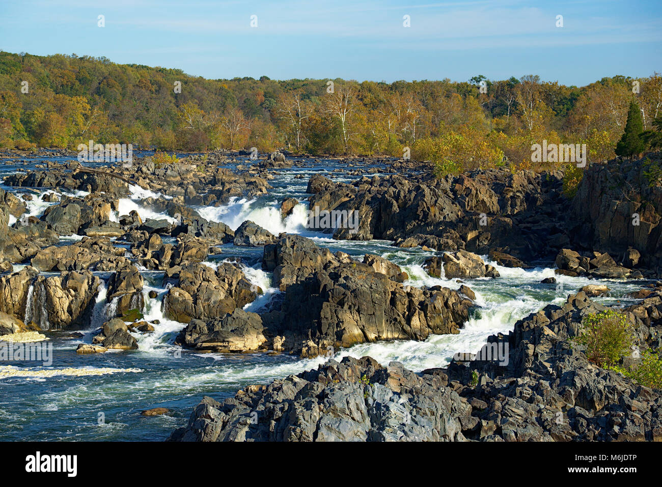 Great Falls Rapids in the Fall Stock Photo - Alamy