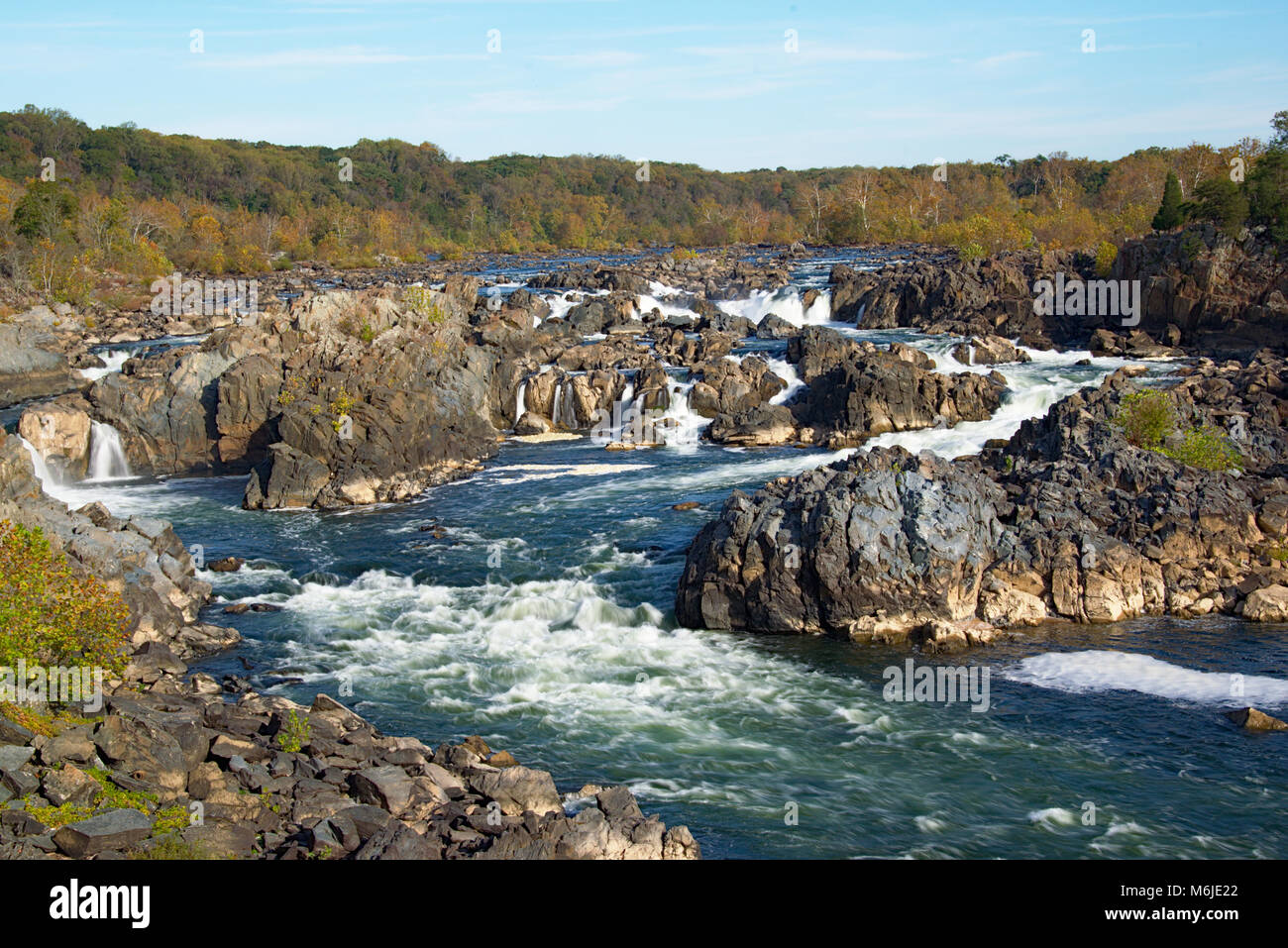 Great Falls Rapids in the Fall Stock Photo - Alamy