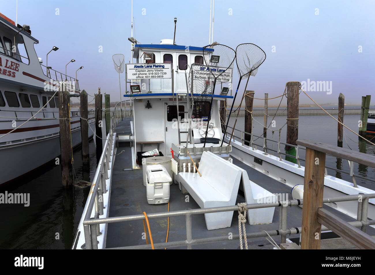 Charter fishing boat Captree State Park Long Island New York Stock ...