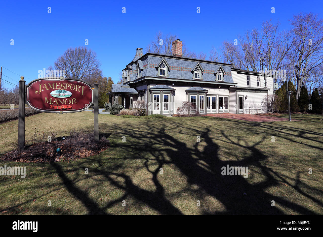 The Jamesport Manor Inn restaurant Jamesport Long Island New York Stock ...