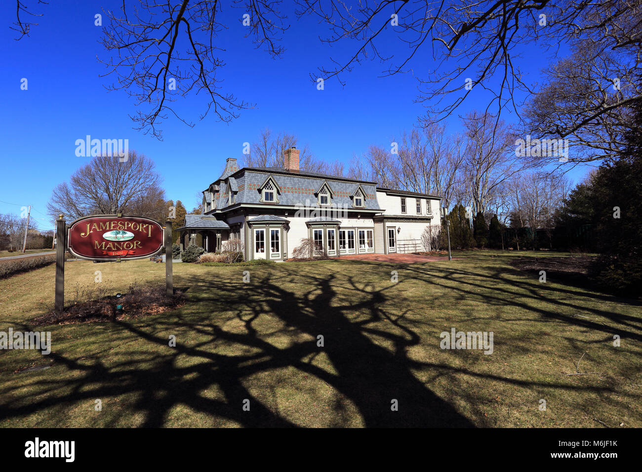 The Jamesport Manor Inn restaurant Jamesport Long Island New York Stock ...