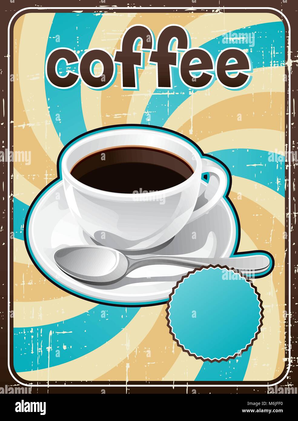 Poster advertising coffee Stock Vector Images - Alamy
