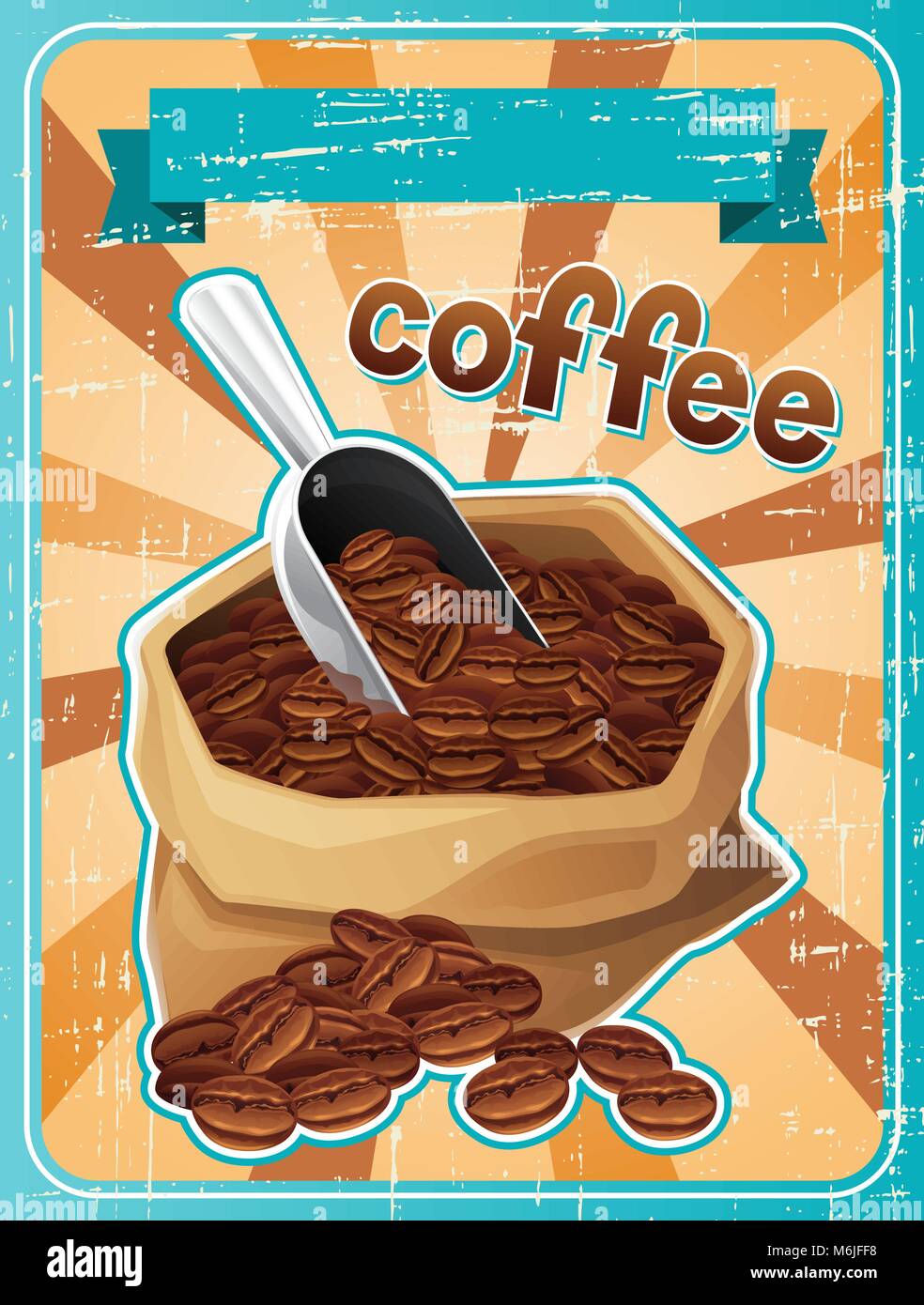 Poster advertising coffee Stock Vector Images - Alamy